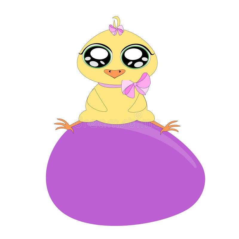 Cartoon chicken girl stock vector. Illustration of cute - 30938464