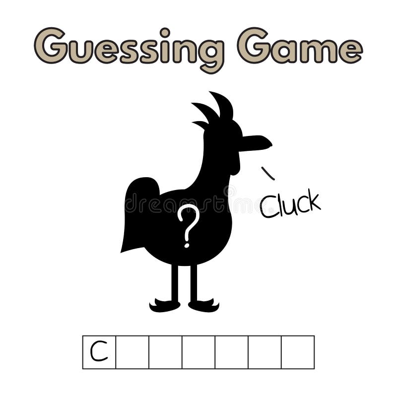 Cartoon Chicken Guessing Game Stock Vector - Illustration of happy ...