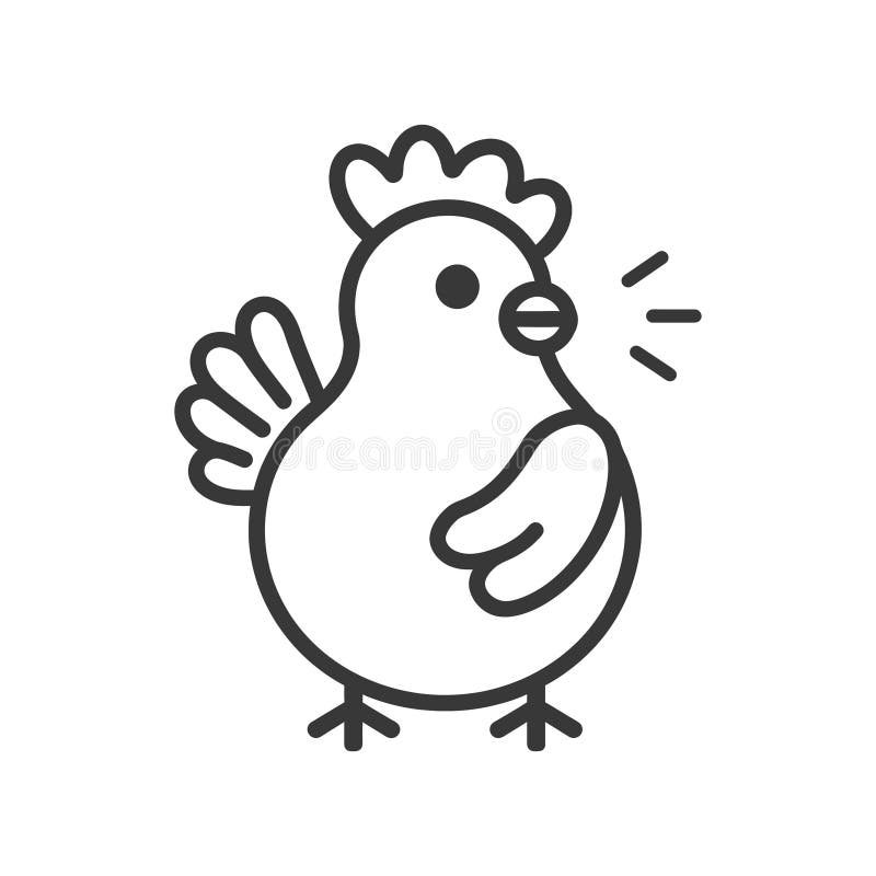 Chicken Vocalizing Stock Illustrations – 11 Chicken Vocalizing Stock ...