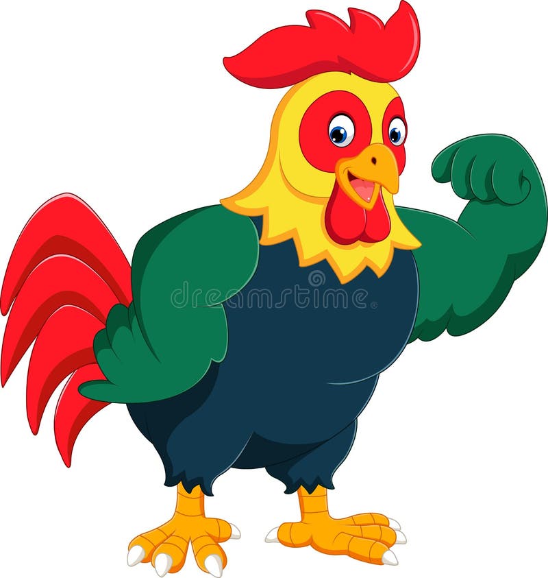 Strong Chicken Cartoon Stock Illustrations – 1,574 Strong Chicken ...
