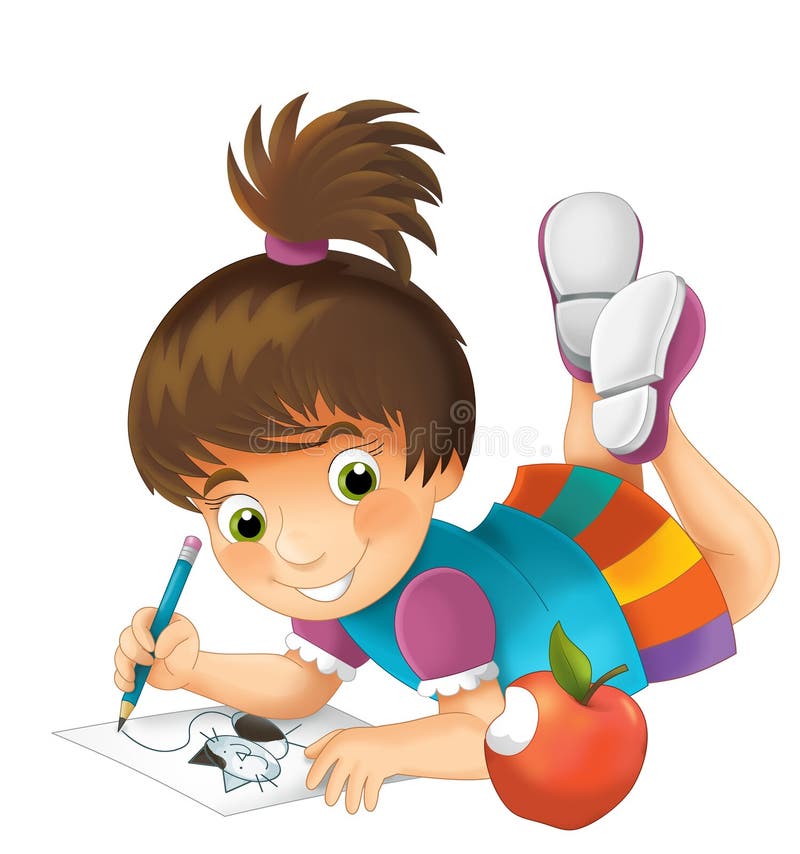 Cartoon Child - Illustration for the Children Stock Illustration ...