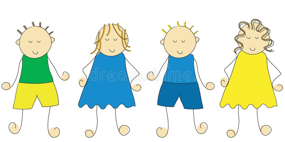 Four Siblings Stock Illustrations – 690 Four Siblings Stock ...
