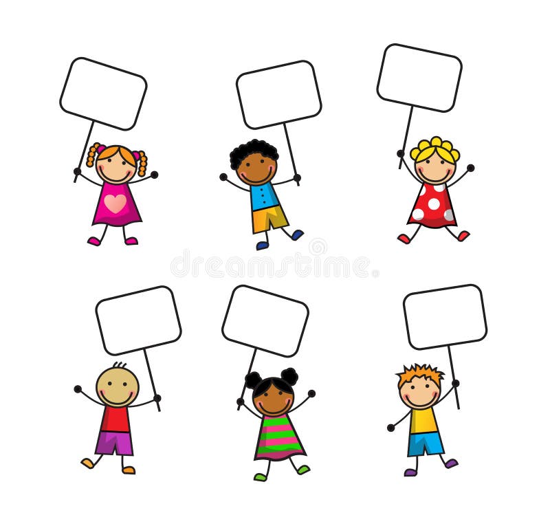 Cartoon Children Read a Book Stock Vector - Illustration of depart ...