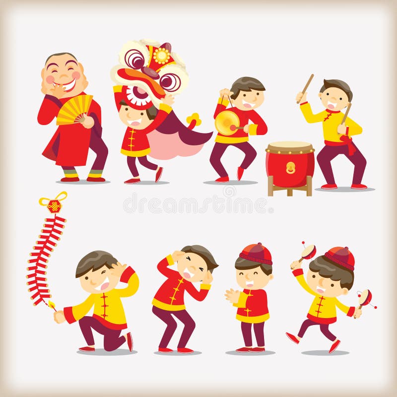 Cartoon Chinese people stock vector. Illustration of greeting - 67509266