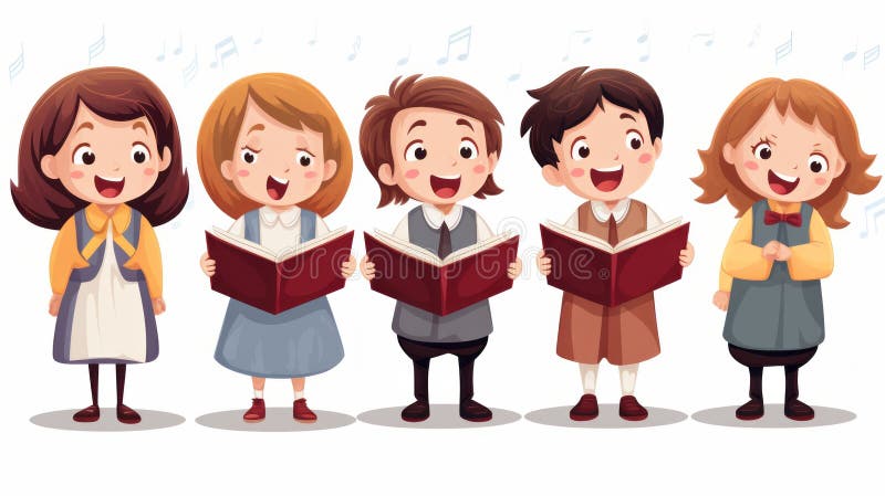 Choir Singing Cartoon