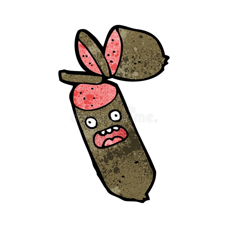 Cartoon chopped sausage stock vector. Illustration of grunge - 38071221