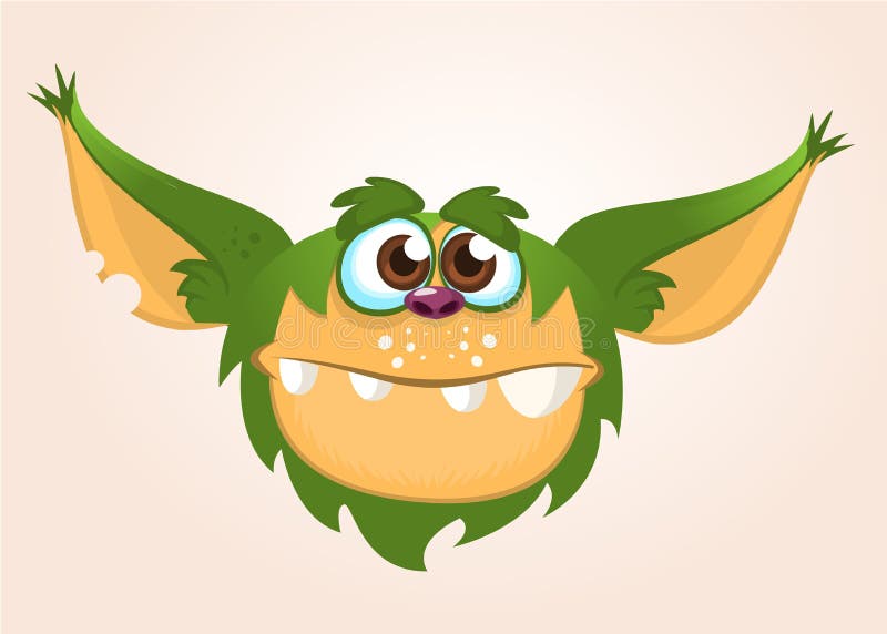 Cartoon Christmas Monster. Vector Illustration Isolated Stock Vector ...