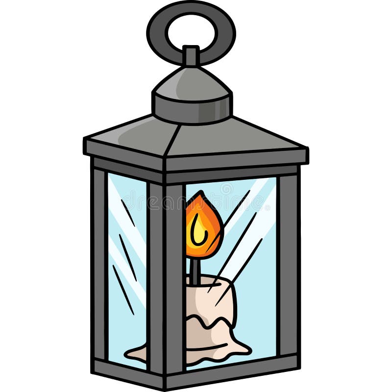 Lantern Cartoon Colored Clipart Illustration Stock Vector ...