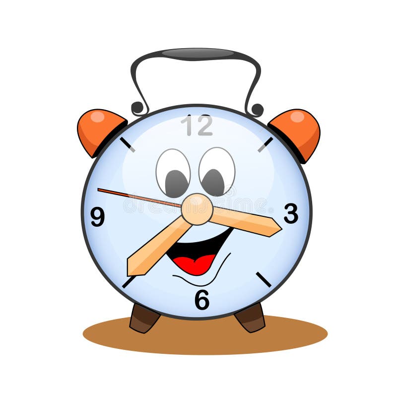 Cartoon alarm clock stock vector. Illustration of pointer - 21464295