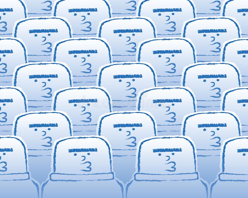 Cartoon Clone Crowd stock illustration. Illustration of adult - 41194057