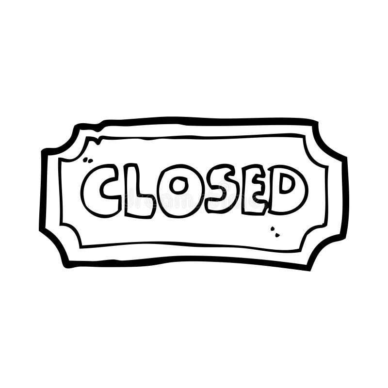 Cartoon Closed Sign Stock Images - Image: 37031714