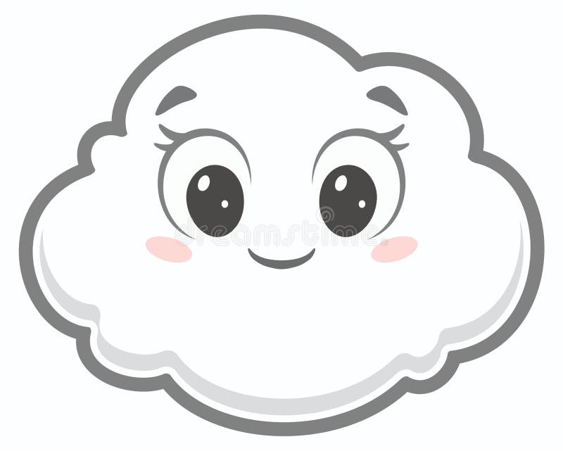 Cartoon Cloud stock illustration. Illustration of cute - 364698402