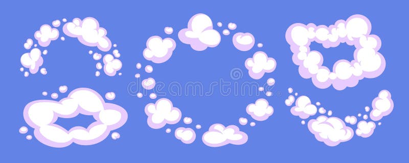 Cartoon Puff Cloud Pink Background Stock Illustrations – 56 Cartoon ...