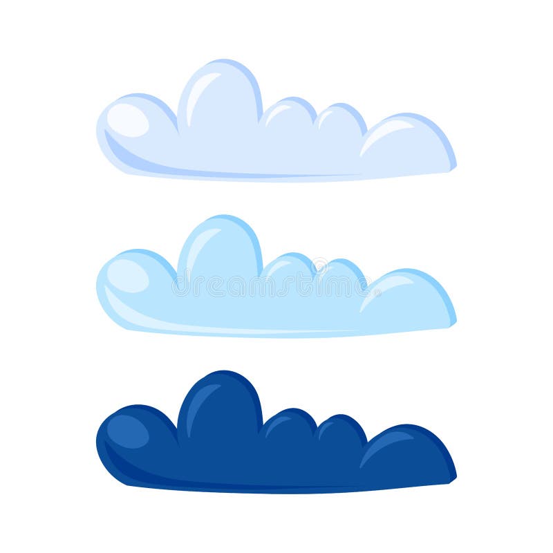 Animated Cloud Vector for Sky Illustration Element Decoration Stock ...