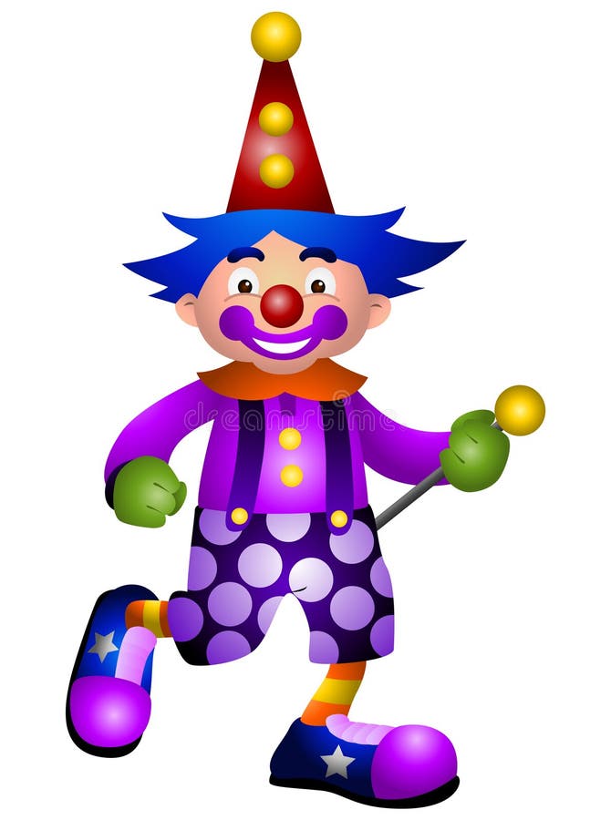 Macabre dwarf clown stock illustration. Illustration of bizarre - 19405588