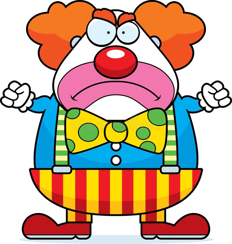 Angry Clown stock illustration. Illustration of caricature - 29786002