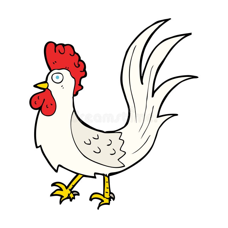 Cartoon cockerel stock vector. Illustration of animals - 37015418