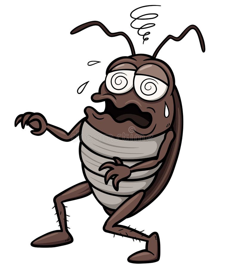 Cartoon cockroach stock vector. Illustration of fear - 31653865