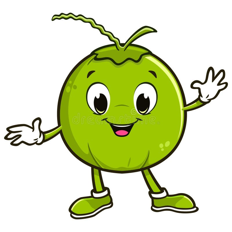 Cartoon Coconut Smiling Stock Illustrations – 524 Cartoon Coconut ...