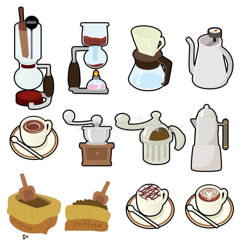 Cartoon coffee icon stock vector. Illustration of caffeine - 18684479
