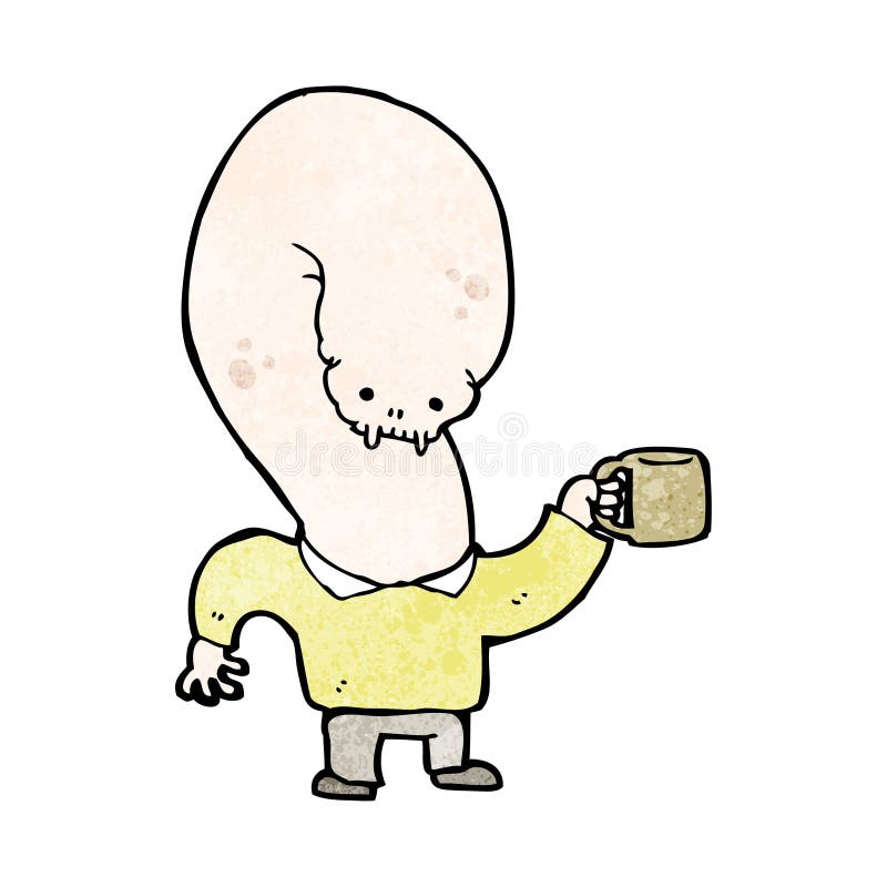 Cartoon coffee monster stock vector. Illustration of monster - 38091626