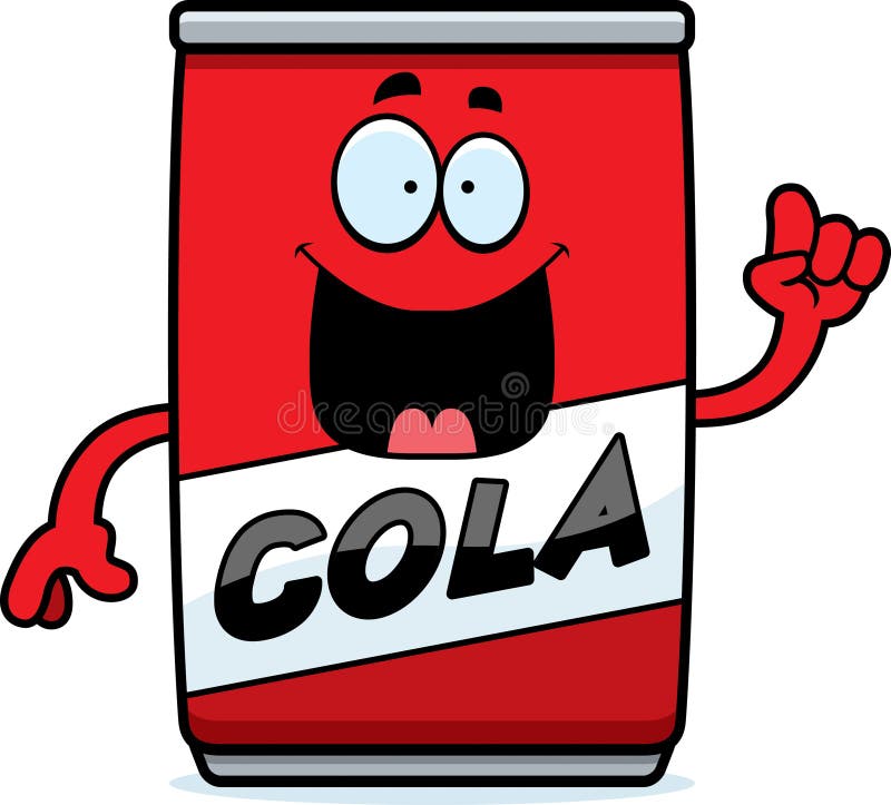Cartoon Cola Can Idea stock vector. Illustration of carbonated - 47360882