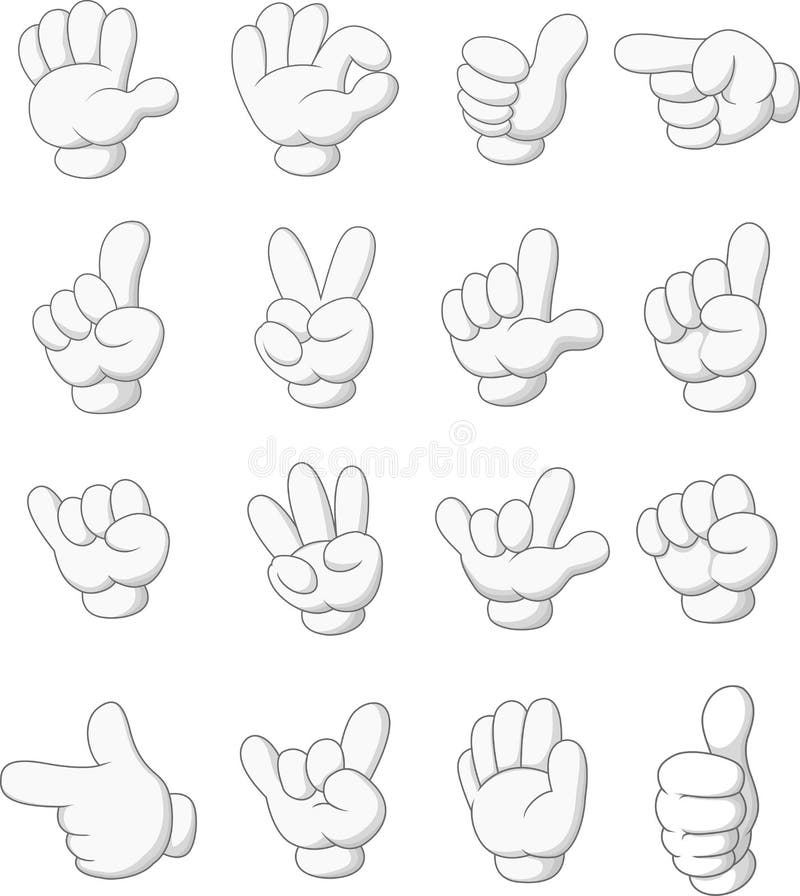 Cartoon hand stock vector. Illustration of fingers, human - 28944022