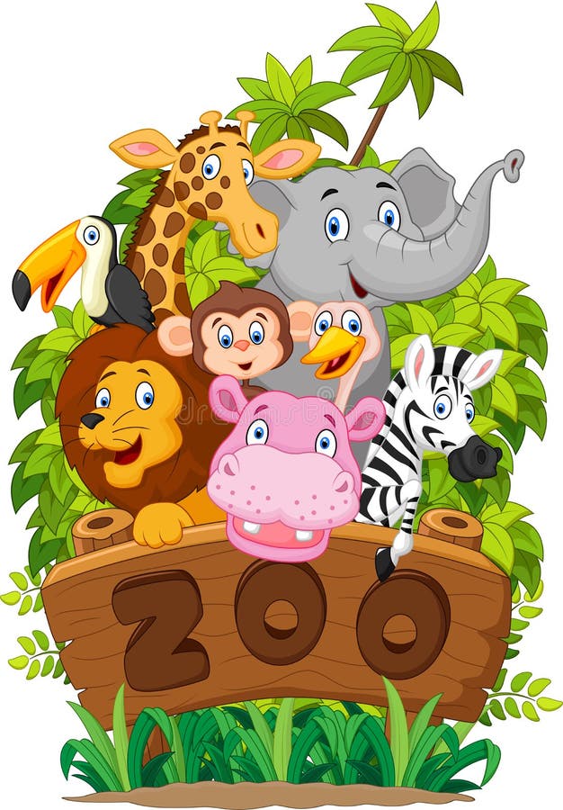 Cartoon Collection Zoo Animals Stock Vector - Illustration of forest ... Cartoon Collection Zoo Animals Stock Vector - Illustration of forest ...