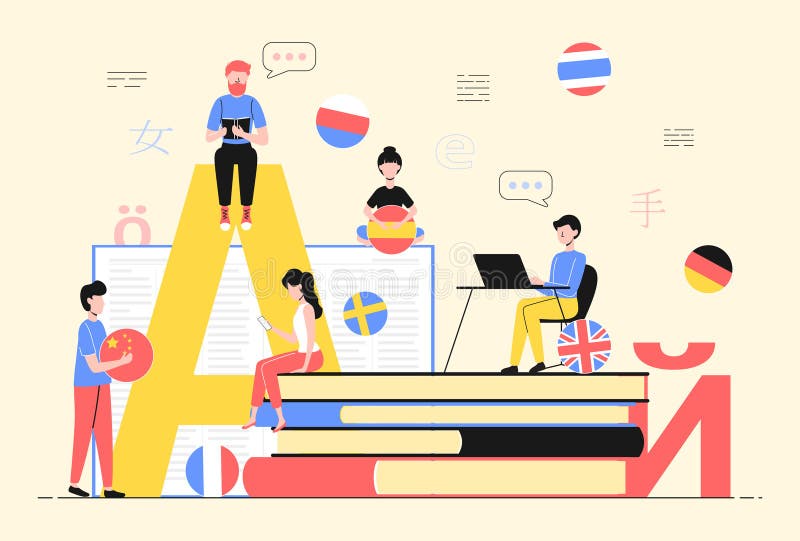 Cartoon English Prepositions Cute Cat Interacting with Boxes in ...