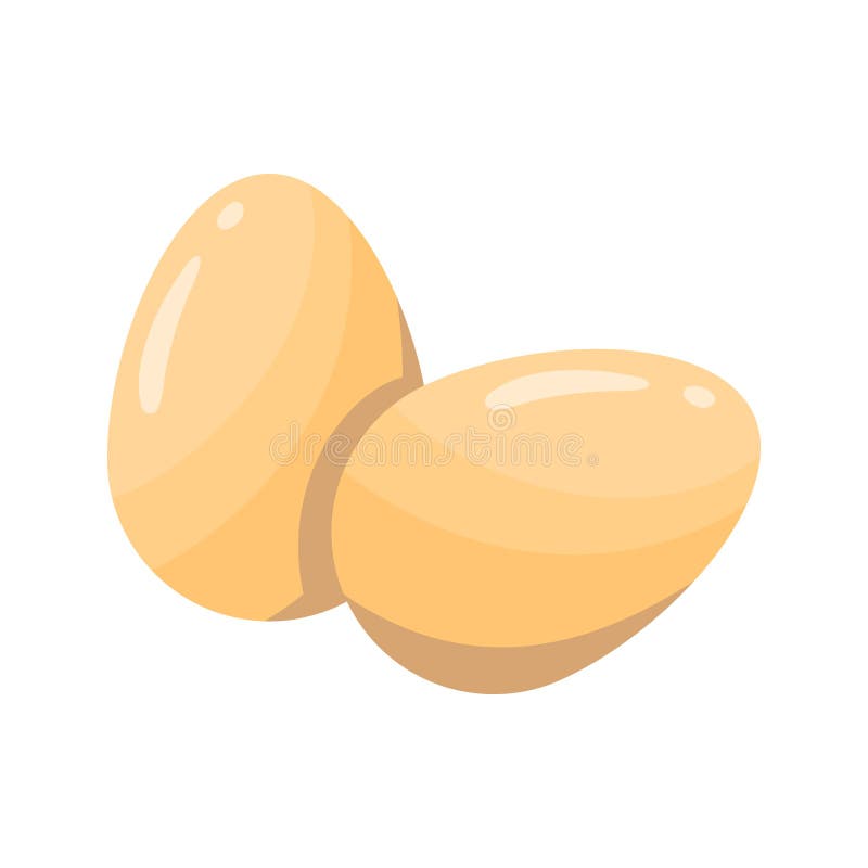 Cartoon Color Chicken Egg Set. Vector Stock Illustration - Illustration ...