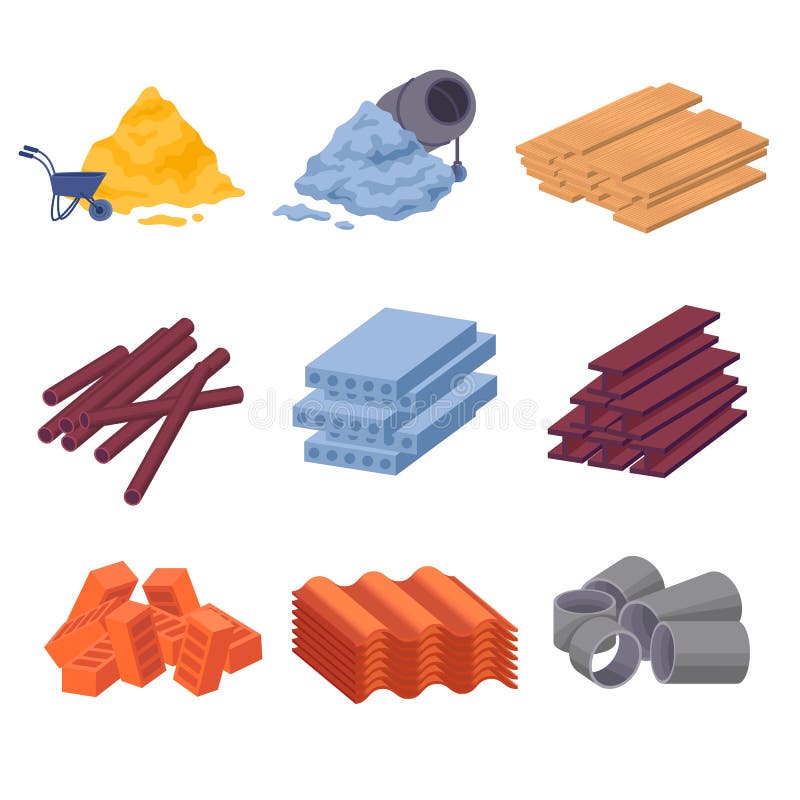 Building Materials Stack Icon Stock Illustrations – 72 Building ...