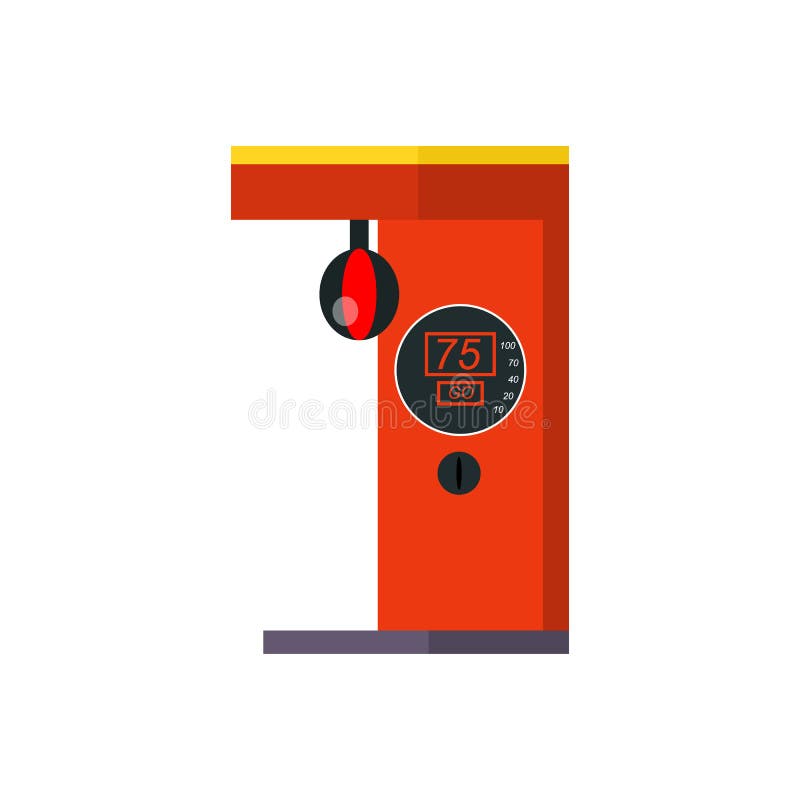 Cartoon Color Game Machine on a White. Vector Ilustração do Vetor ...