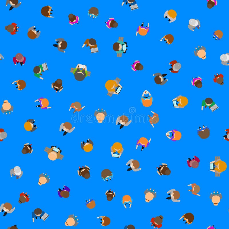 Cartoon People Top View Stock Illustrations – 5,036 Cartoon People Top ...