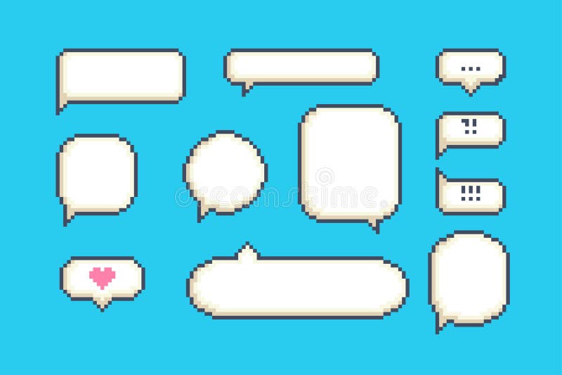 Empty Chat Box Outline Message Bubble. Empty Chat Frame Template