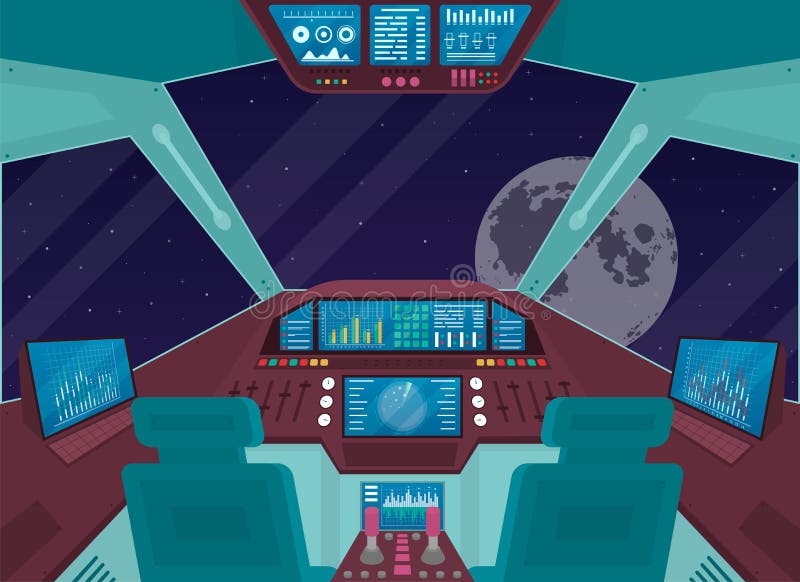 Inside Space Ship Cartoon Stock Illustrations – 312 Inside Space Ship ...
