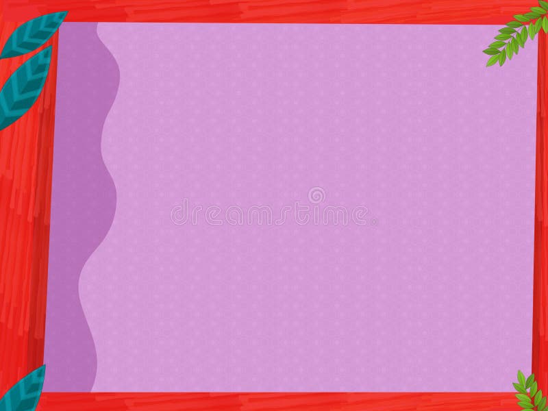 Cartoon Colorful Frame for Different Usage Stock Illustration ...