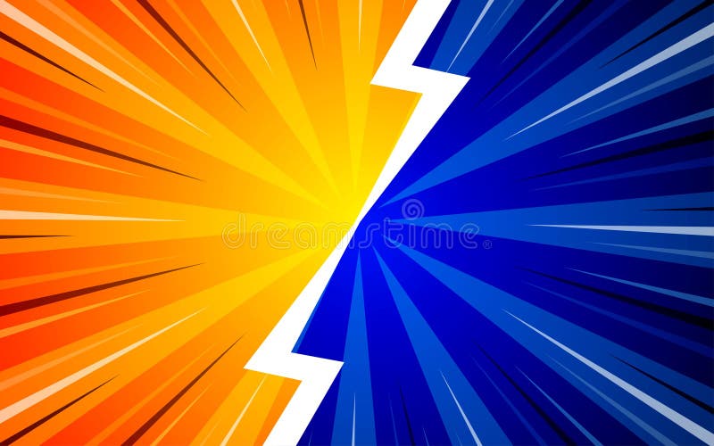 Cartoon Comic Background Fight Versus Comic Book Colorful Competition ...