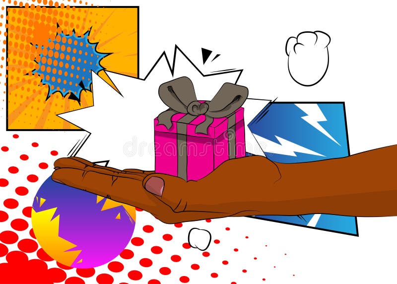 Human Hands Giving Gift Box Stock Illustrations – 869 Human Hands ...