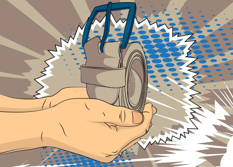 Cartoon, Comic Book Human Hands Holding Men S Belts. Retro Vector ...