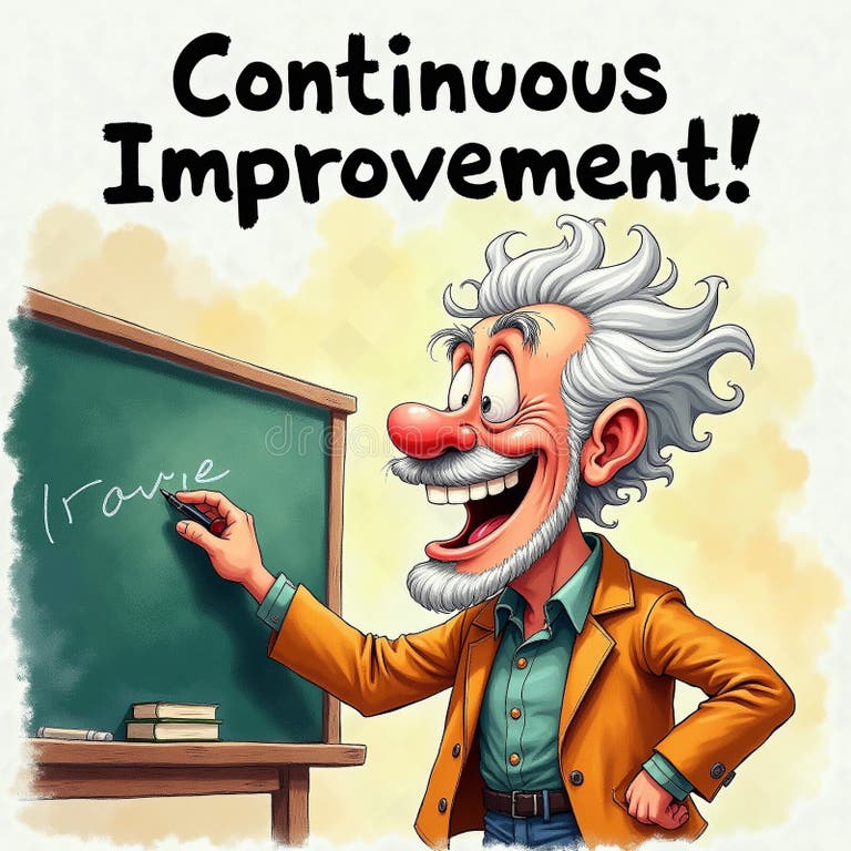 Cartoon Comic Character Smile Clipart Continuous Improvement Process ...
