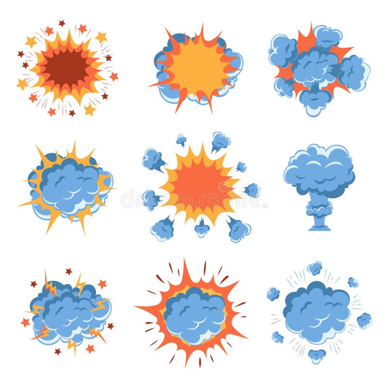 Cartoon comic explosion stock vector. Illustration of implosion - 53521980