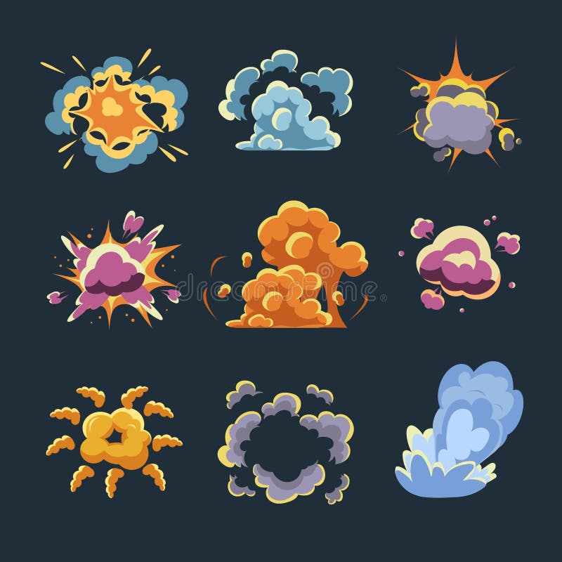 Cartoon Comic Explosion stock vector. Illustration of blast - 56118914