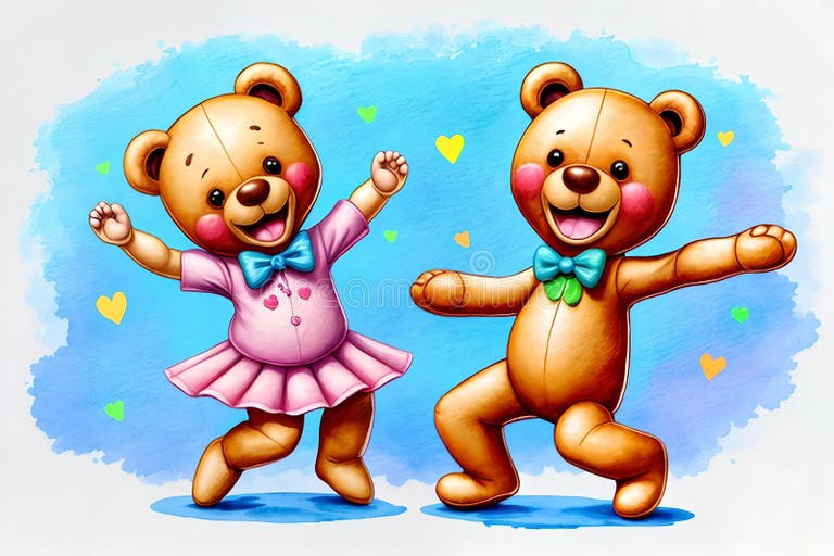 Dancing Teddy Bear Stock Illustrations 338 Dancing Teddy Bear Stock