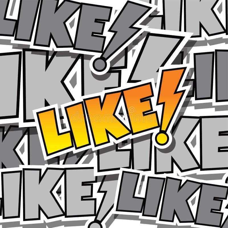 Cartoon comic text like stock vector. Illustration of drawing - 72329800