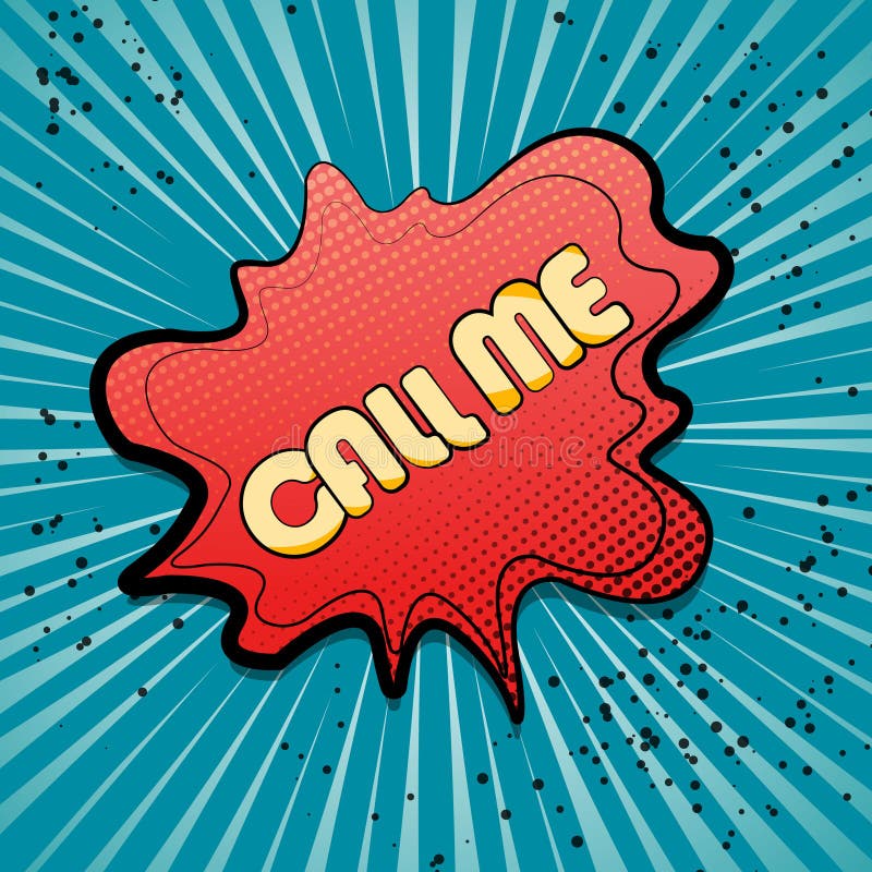 Cartoon Comic Text Pop Art Explosion Stock Vector - Illustration of ...