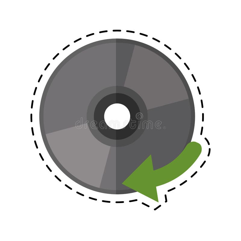Cartoon Compact Disk Digital Game Stock Vector - Illustration of ...