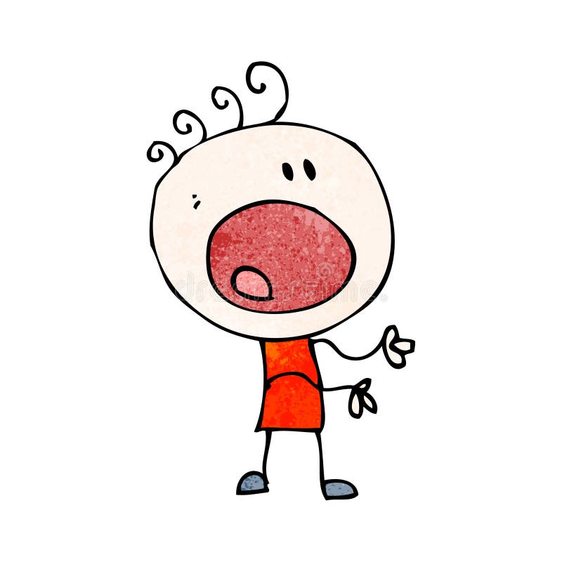 Cartoon complaining boy stock vector. Illustration of quirky - 38071627