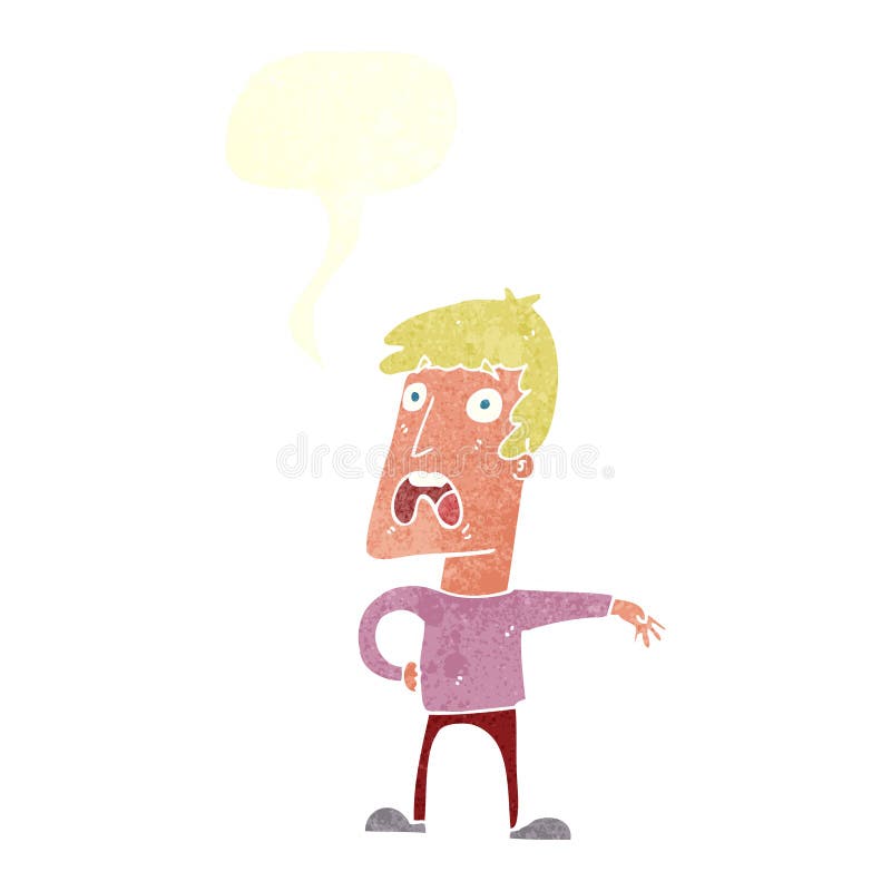 Cartoon Complaining Doodle Man Stock Vector - Illustration of character ...