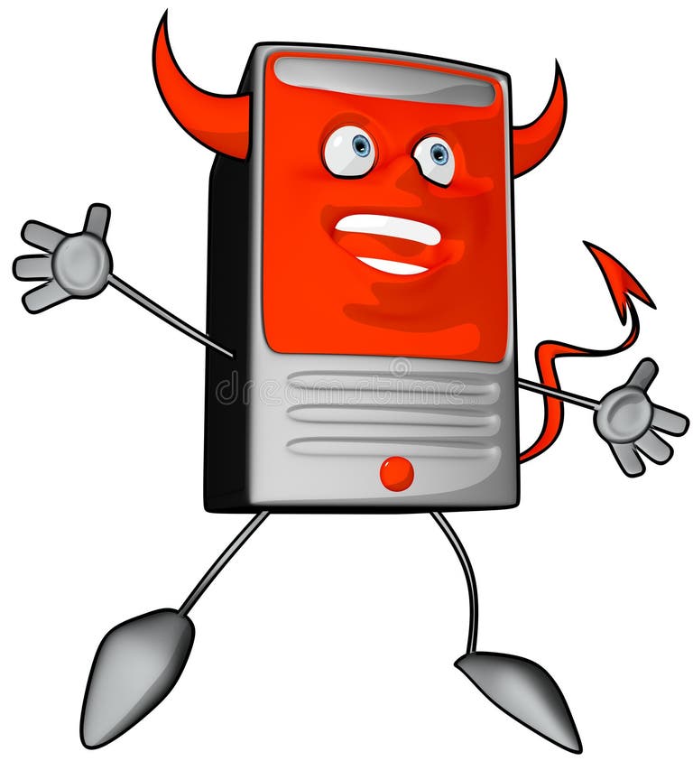 Cartoon Evil Computer Stock Illustrations – 3,017 Cartoon Evil Computer ...