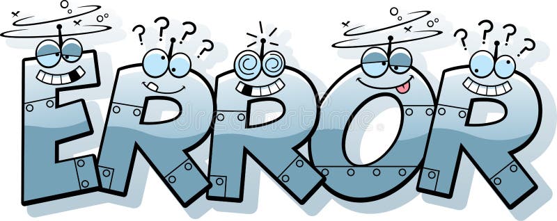Cartoon Computer Error Text Stock Vector - Illustration of computer ...